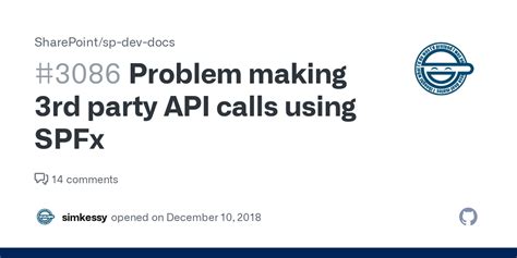 Problem Making 3rd Party Api Calls Using Spfx · Issue 3086