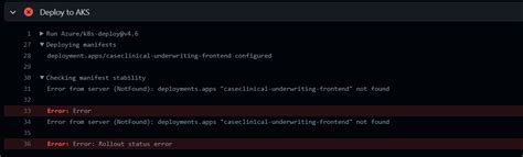 Bug Deployment Apps Not Found Even Though The Deployment Exists