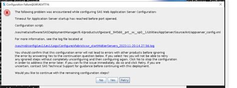 Web Application Server Does Start While Deploying The Sas 94 Grid