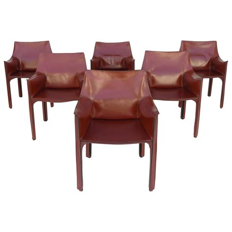 Mario Bellini Leather Cab Chairs By Cassina Italy For Sale At 1stdibs