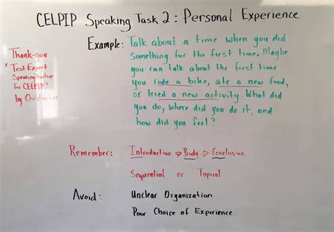 REVolutionary CELPIP CELPIP Speaking Task Part