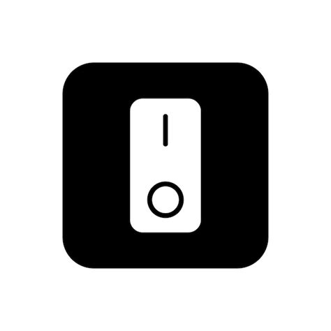 Premium Vector Switch Button Icon Vector Design Template In White