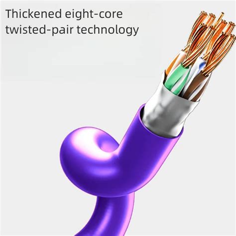 High Quality Ethernet Cable Cat5e Cat6 C6a Utp 1 3 5 10m Blue Bend Insensitive Solid Stranded