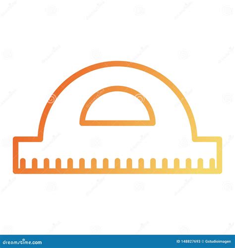 Protractor Rule School Supply Stock Illustration Illustration Of Semicircle Ruler 148827693