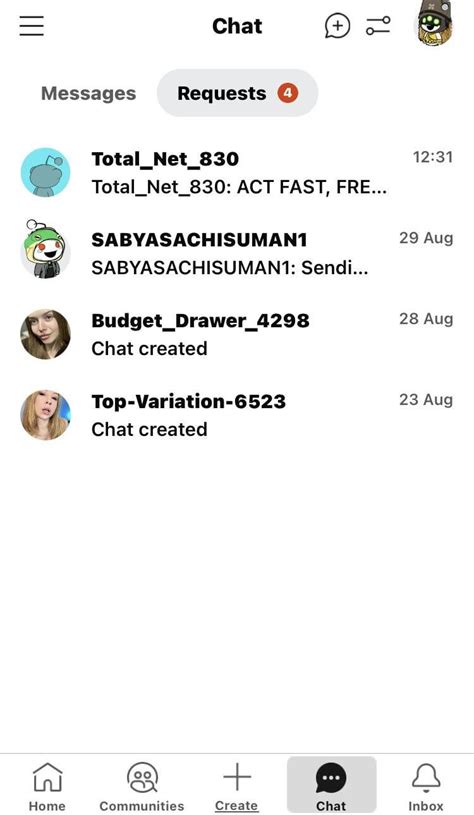 Chat Request Spam Rlearntoreddit