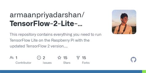 Github Armaanpriyadarshan Tensorflow Lite Object Detection On The Raspberry Pi This