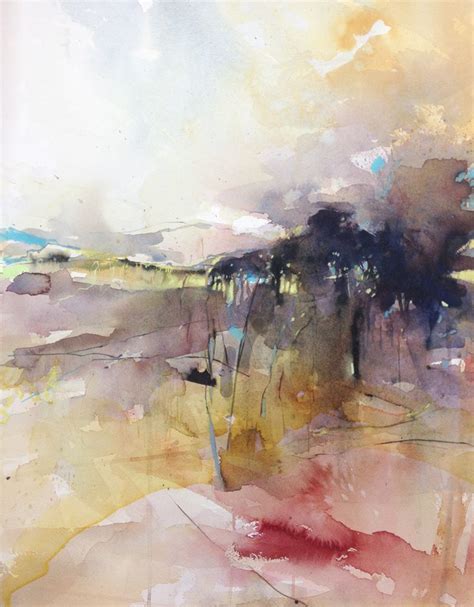 Abstract Watercolor Landscape