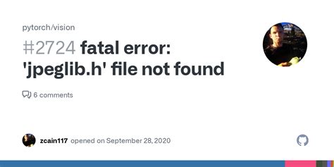 fatal error jpeglib h file not found · issue 2724 · pytorch vision · github