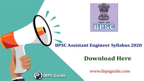 Download The Syllabus For Bpsc Assistant Engineer 2020