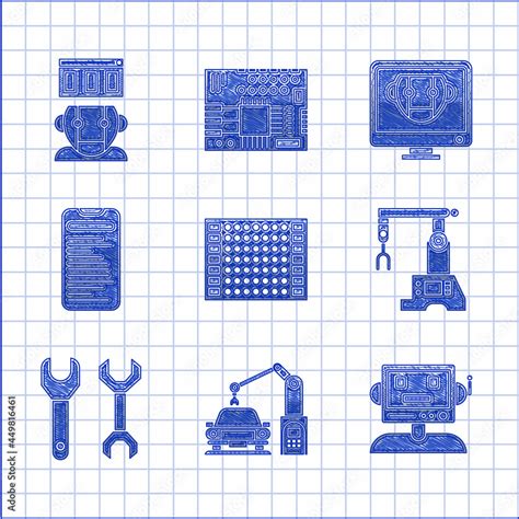 Set Printed Circuit Board PCB Industrial Machine Robotic Robot Arm Hand Robot Assembly Line