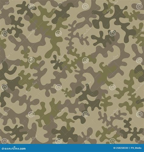 Seamless Camouflage Pattern Vector Illustration Stock Illustration Illustration Of Graphic