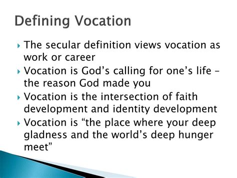 Ppt What Will I Become Exploring Vocation And Calling Powerpoint