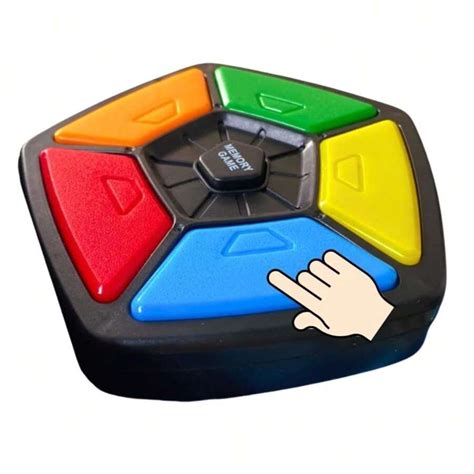 Genius Memory Game With Light And Sound To Exercise The Brain And Cognitive Skills 13x13cm For