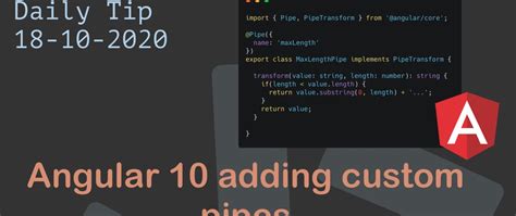 Angular 10 Adding Custom Pipes DEV Community