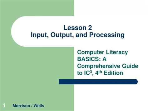 Ppt Lesson 2 Input Output And Processing Powerpoint Presentation