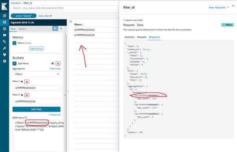 use json input on an aggregation in visualization kibana discuss