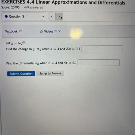 Solved Exercises 4 4 Linear Approximations And Differentials