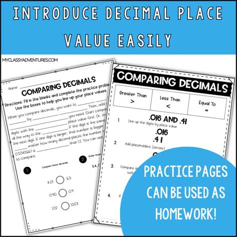 Decimal Place Value Anchor Chart And Guided Notes By Myclassyadventures