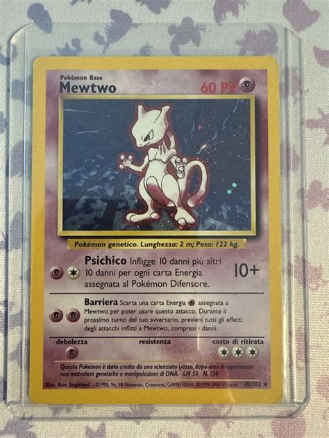 Pokémon Mewtwo Set Base Ita 10102 Gebraucht In Brione Verzasca Für