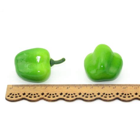 Badu Bg 10 бр Изкуствени фалшиви плодове и зеленчуци от пяна от червено чили за сватбена