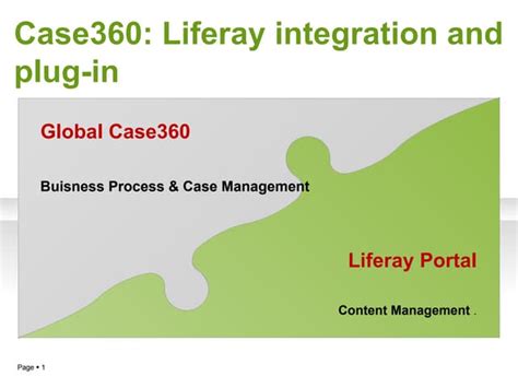 Case360 And Liferay Integration Ppt