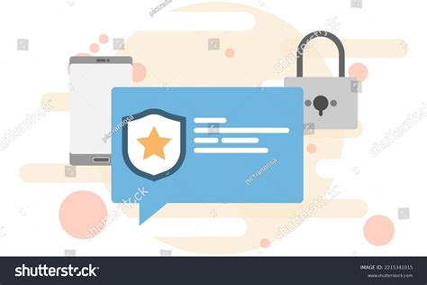 Securely Encrypted Messages Message Protection Stock Vector Royalty Free Shutterstock