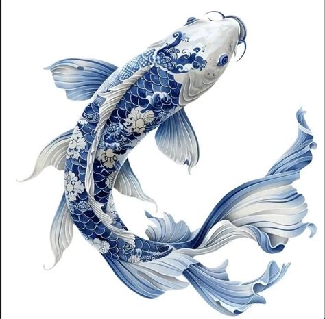 Underwater Koi Fish Design Blue Water Koi Design Blue Koi Fish Koi Art