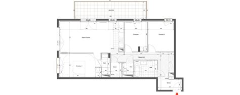 Plan Appartement T4 De 86 32 M² Neuf à Villeneuve La Garenne Résidence « Ilot Vert N°837