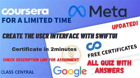 Create The User Interface With Swiftuiweek1 4 All Quiz Answers