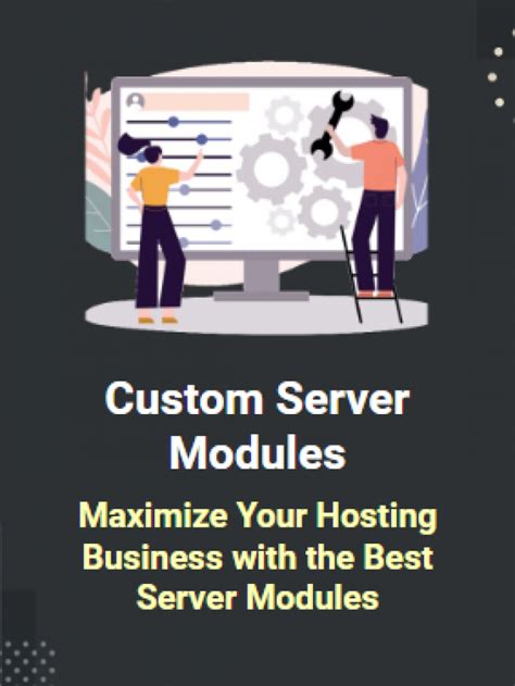 Custom Server Modules Maximize Your Hosting Business With The Best