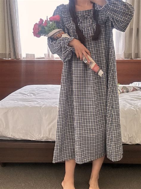 해피데이 🌷극찬후기 봄🌷 Hmade 비엔 체크 긴팔 원피스 투피스 커플 잠옷 파자마 세트 3type 2color 직진배송