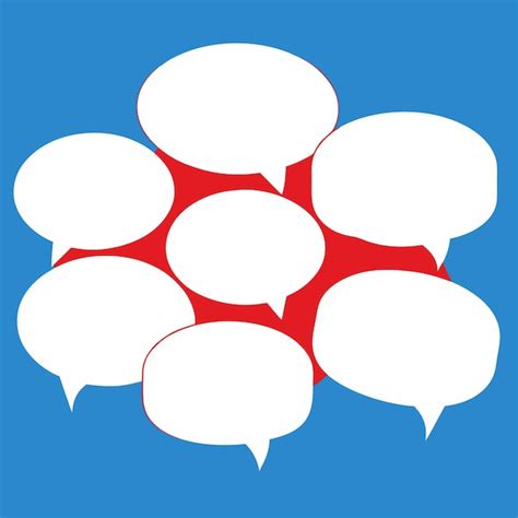3d Red Speech Bubbles Conversation Premium Ai Generated Vector