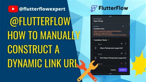 Flutterflow How To Manually Constructing A Dynamic Link Url Youtube