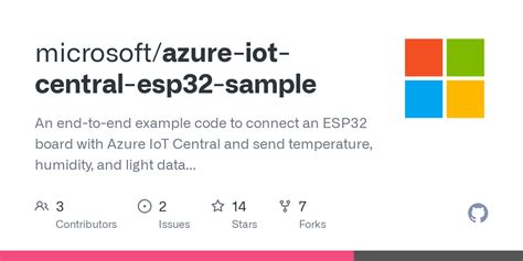 Azure Iot Central Esp32 Sampleazureiotcentralesp32azureiot