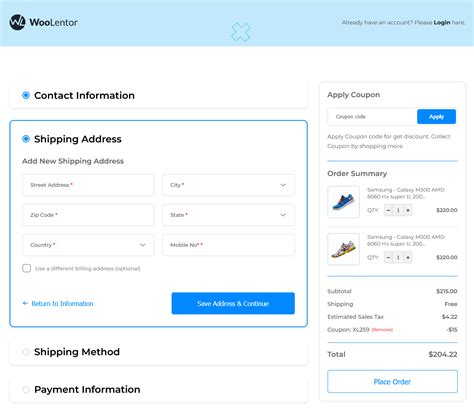 checkout page woolentor