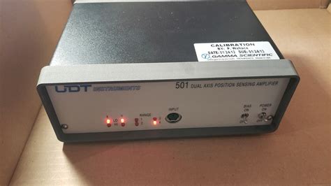 Udt Instruments 501 Dual Axis Position Sensing Amplifier Gamma Scienti Lab Liquidators Store