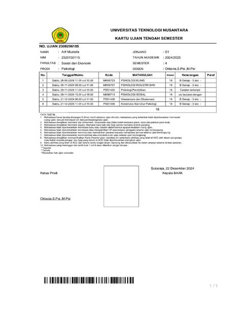 Uts Arif Mustofa Konstruksi Alat Ukur Psikologi Pdf