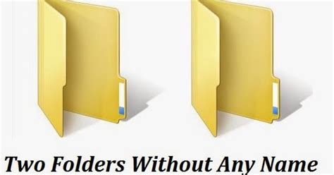 How To Create A Folder Without Name In Windows 78 And Xp It Tips And