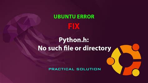 Ubuntu Fix Fatal Error Pythonh No Such File Or Directory Youtube