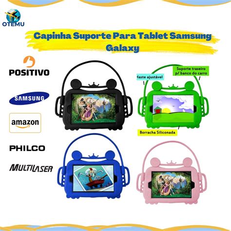 Capa Infantil Para Tablets De 8 Polegadas Com Suporte Para Carro