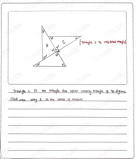 Solved Task 6 Rotate Triangle B 90 Degrees Clockwise Using R As The Center Of Rotation In The
