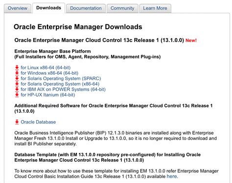 Oracle Enterprise Manager 13c Available ~ Dirk Nachbar This Blog Is Discontinued Its Only Read