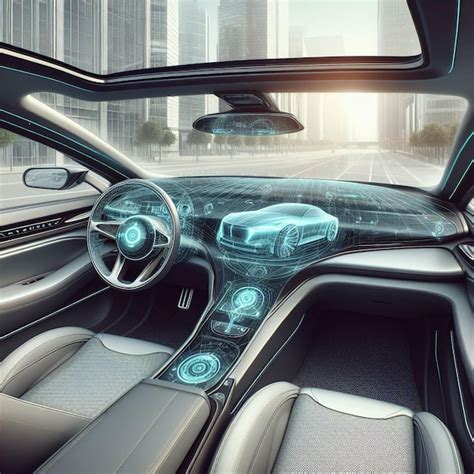 Future Autonomous Car Cockpit Premium Ai Generated Image