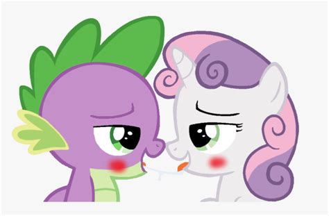 Twilight And Spike Kiss