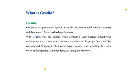 Introduction To Gradio Library In Pythonpptx Programming Languages
