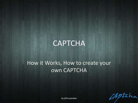 Captcha Pptx