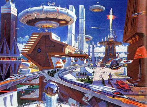 The Gloriously Unrealistic Atompunk Mega City Retro Futurism