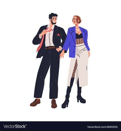 Sexy Love Couple Hot Sassy Passionate Man Vector Image