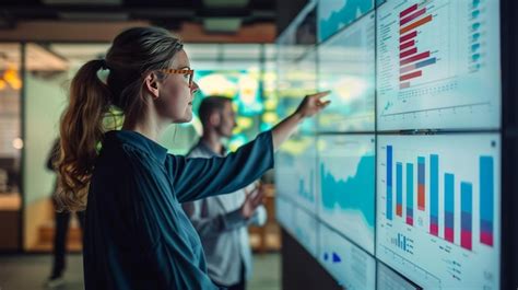 Premium Photo Agile Project Management Workshop Interactive Digital Display