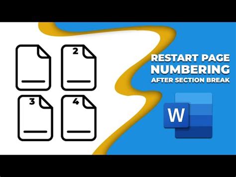How To Restart Page Numbering In Word After Section Break The Graphic Home